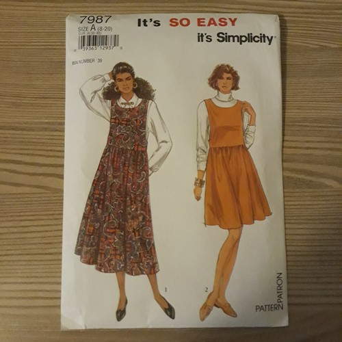 Simplicity It's So Easy Sewing Pattern 7987 Size 8-20 Vintage 90’s ...