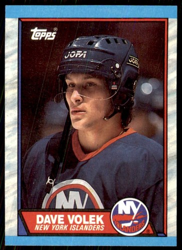 1989-90 TOPPS DAVID VOLEK RC NEW YORK ISLANDERS #85 | eBay