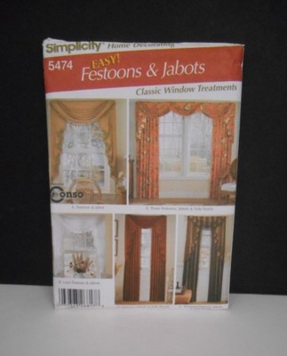 New~2003 Simplicity Home Decorating~(5) Classic Window Treatments ...