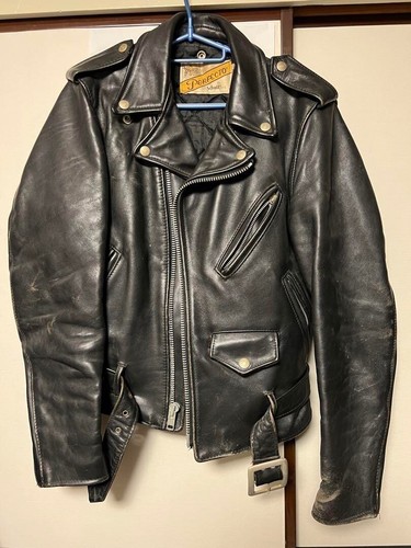 Schott Perfecto Double Leather Riders Jacket Size 34 Made in USA | eBay