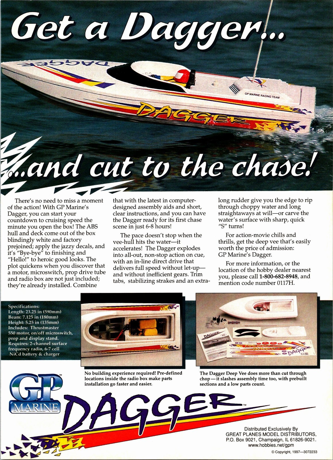 Great Planes Dagger RC Boat Print Ad Ephemera Wall Art Decor | eBay