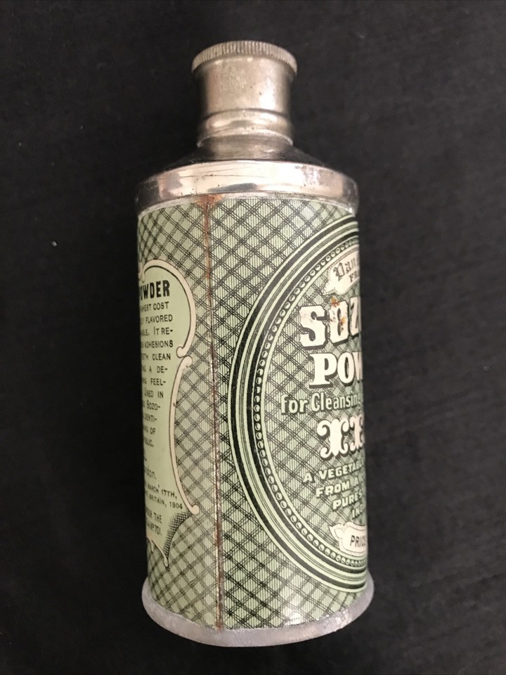 Antique Dan Buskirk's Fragrant SOZODONT Powder Tin Tooth Teeth Cleaning ...