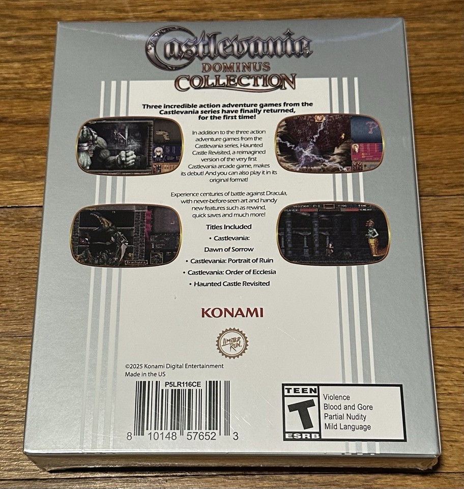 Castlevania Dominus Collection PS4 Classic Edition NEW sealed Limited ...