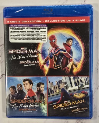 Spider-Man Home Trilogy 3 Movie Collection Blu-ray Brand New MCU | eBay