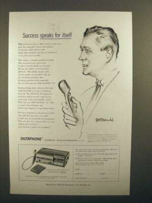 1954 Dictaphone Time-Master Dictating Machine Ad - Success | eBay