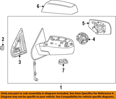 GM OEM 14-19 Sierra 1500 Limited Outside Mirrors-Mirror Cover 22889518 ...