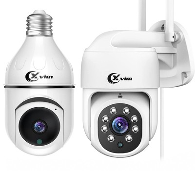 XVIM 1080P Wireless WiFi E27 Bulb Camera / 360° Panoramic PTZ AC ...
