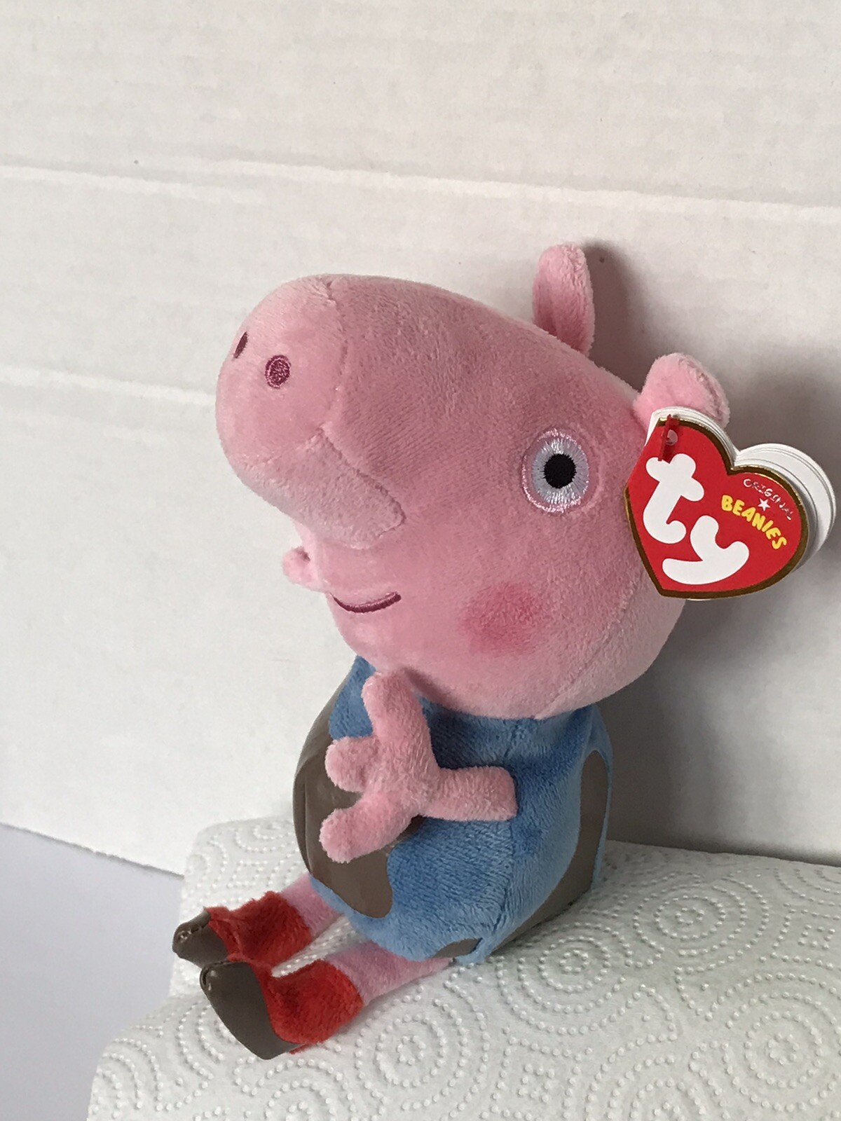TY GEORGE (MUDDY PUDDLES) PEPPA PIG BEANIE BABY - MINT TAGS - UK ...