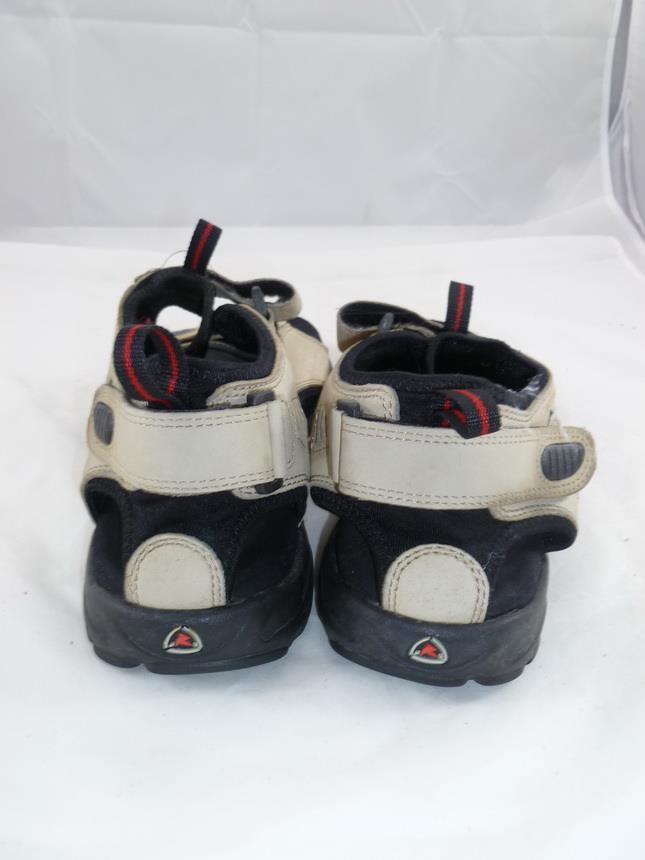 ECCO RECEPTOR MEN 42 USED BEIGE LEATHER HIKING/WATER SANDALS/SHOES | eBay