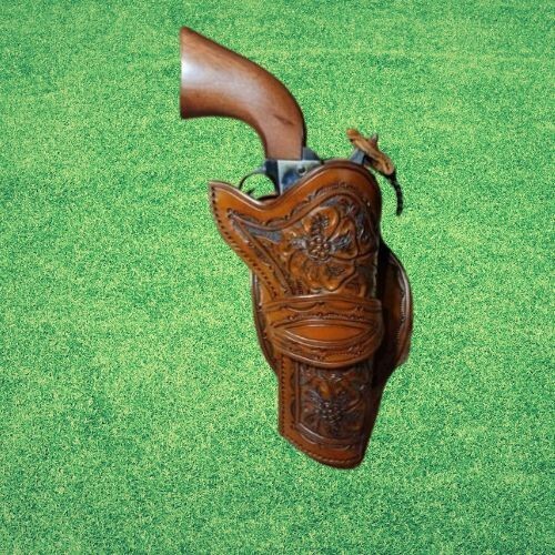 Holster Leather Gun Revolver Western Pistol Cowboy Hand Tooled | eBay