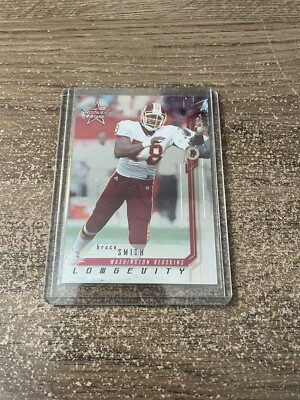 2001 Leaf Rookie and Stars Football Card #8 Bruce Smith Longevity #’D ...