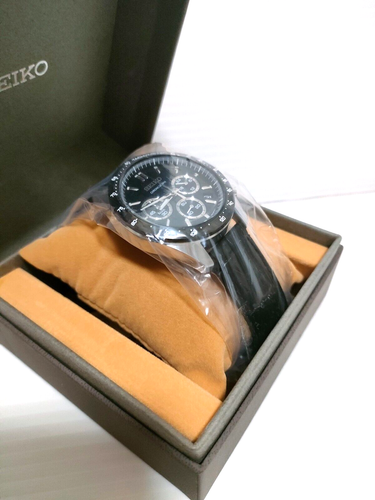 SEIKO SELECTION SBTR021 SPIRIT Chronograph Men's Quartz Watch Black ...