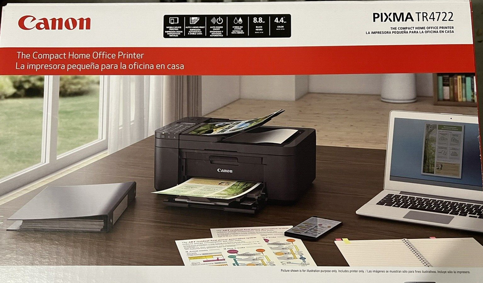 NEW Canon PIXMA TR4722 (4520) Wireless Printer-All-In-One-Scan Copy-Fax ...