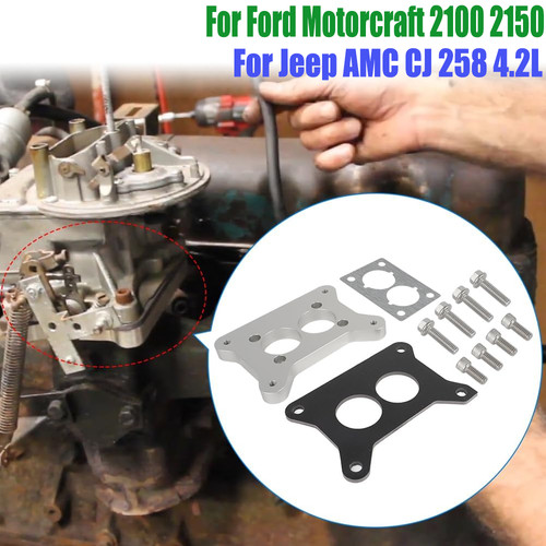 Carburetor Carb Adapter Plate For Jeep AMC 258 4.2L 6 Cylinder Ford ...