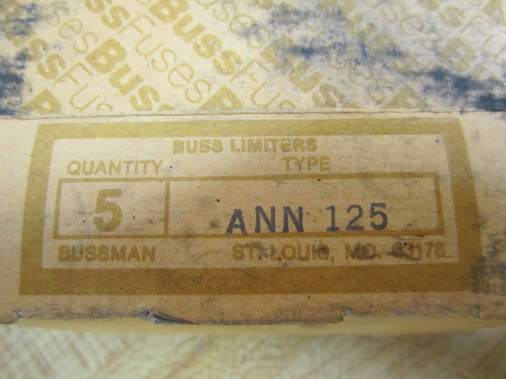 Bussmann Ann-125 Limiter Fuse Ann Series 125a 80vdc for sale online | eBay