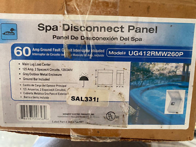 60 Amp Spa Disconnect Panel | eBay