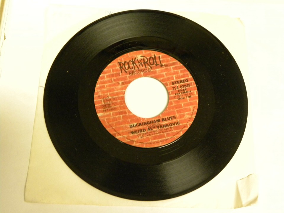 Ricky by Weird Al Yankovic(Rock N' Roll ZS4 03849 near mint 45 record ...