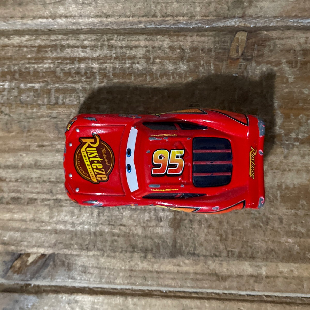 Lightning Mcqueen Top View 1993 Z Movie Car Lightning McQueen In