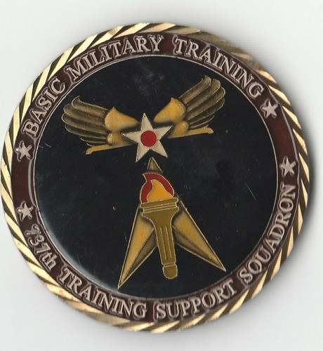 USAF 737th Training Support Squadron BMT Challenge Coin 1.75" DIA BX3 ...