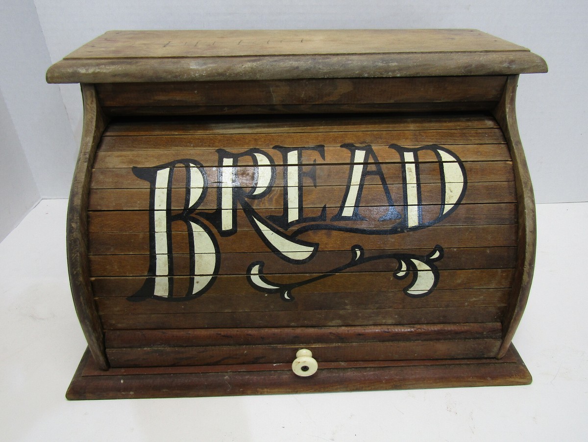 Old Wood Bread Boxes