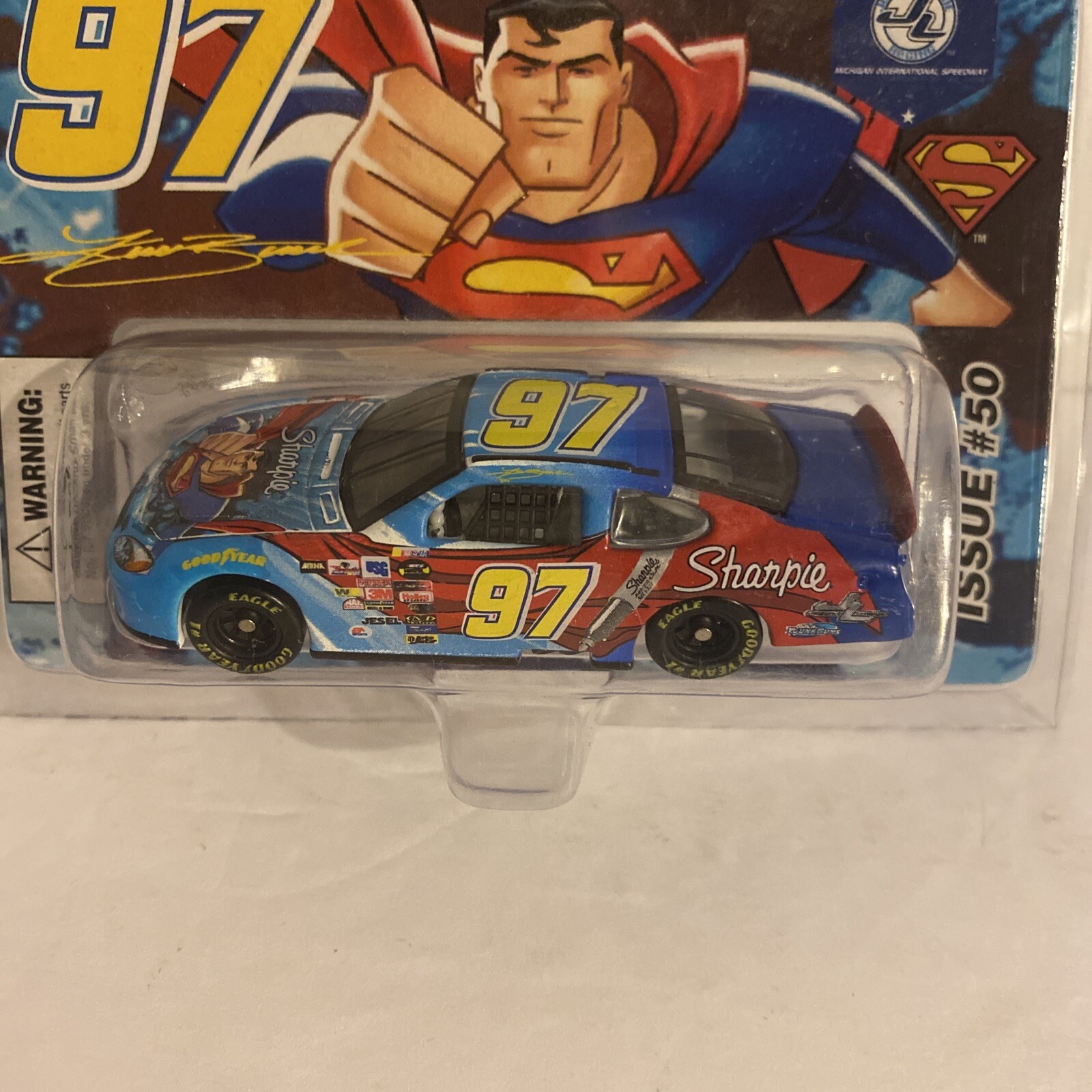 #97 Kurt Busch Superman Sharpie Ford Taurus 2004 Issue#50 Team Caliber ...