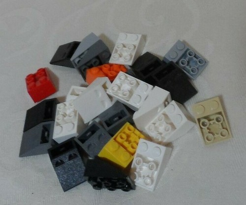 LEGO Lot Of 25 asst.colors 33 deg Inverted Slopes 2x3 2x2(FF) | eBay
