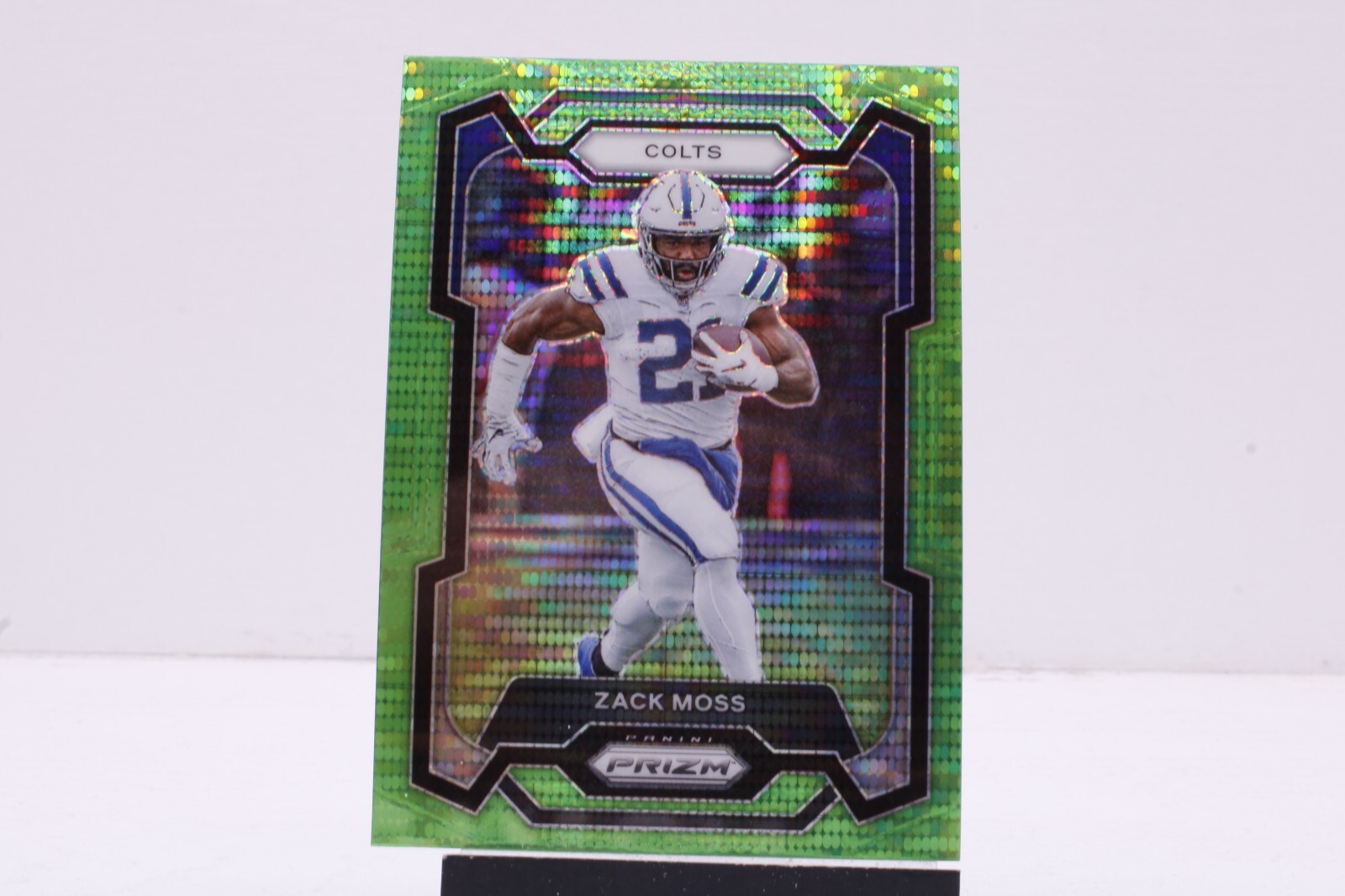 2023-24 NFL PANINI PRIZM ZACK MOSS NEON GREEN PULSAR # 132 | eBay