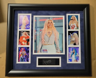 karol g Framed Collage W Facsimile Laser Engraved Signature | eBay