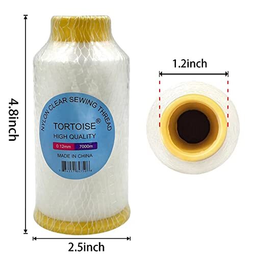 7,700 Yards Nylon Clear Thread Invisible Thread for Quilting Clear ...