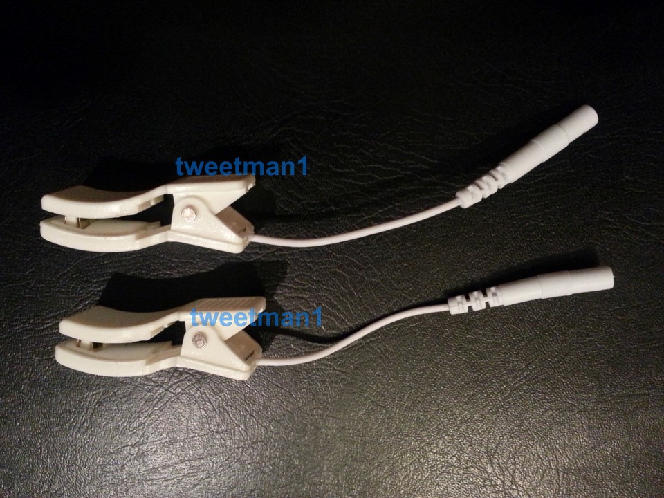 2 Ear Clip Electrodes for TENS 3000 TENS 7000 Digital Massagers ...