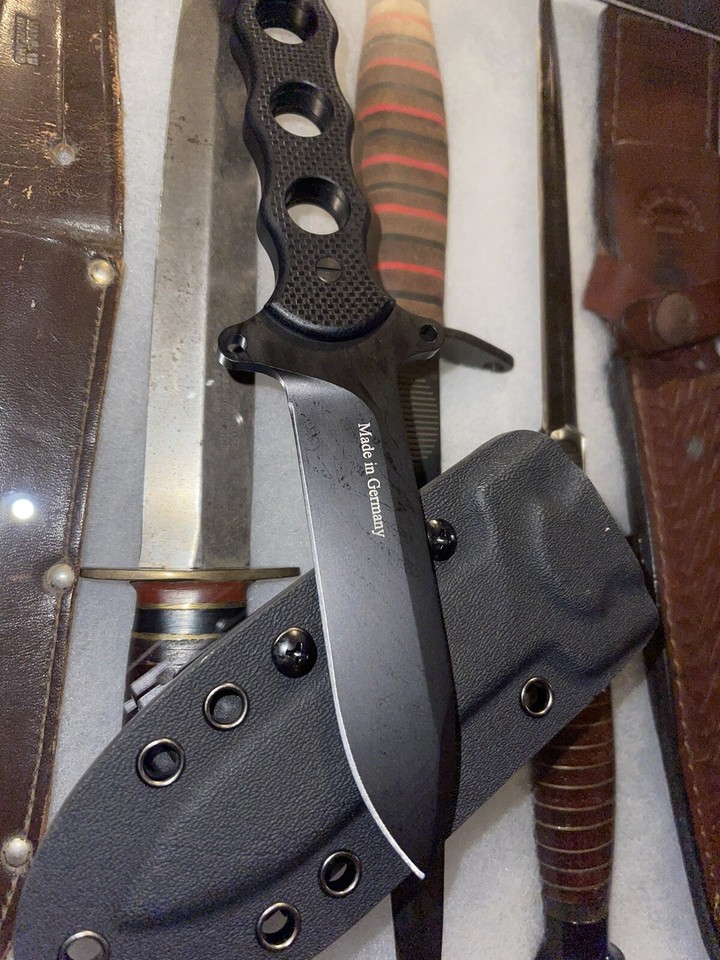 EICKHORN S.E.K. TACTICAL DAGGER KNIFE W/G10 HANDLE SCALES SEK Germany ...