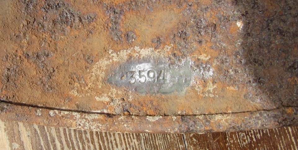 Original-Authentic WW2 WWII Relic German helmet Wehrmacht Stamp ET64 ...