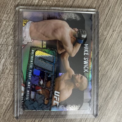 Mike Swick 2010 Topps UFC Main Event Fight Used Mat Relic Card #FMR-MS ...