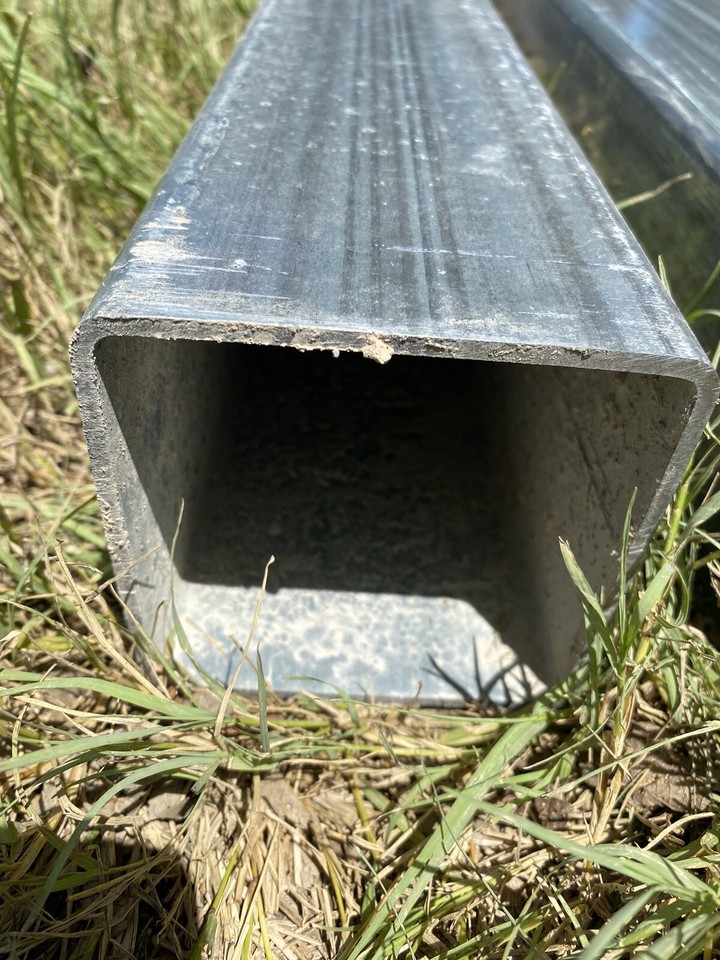 4” x 4” 11 ga 10ft (120 Inches) Galvanized square steel tubing post | eBay