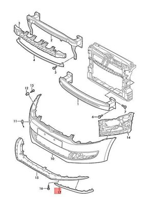 Genuine VW Polo Derby Vento-IND Spoiler Right Front 6RG8059049B9 | eBay