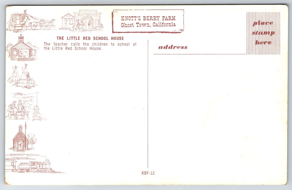Ghost Town CA~Knotts Berry Farm~Little Red School House~Windmill~1960s ...