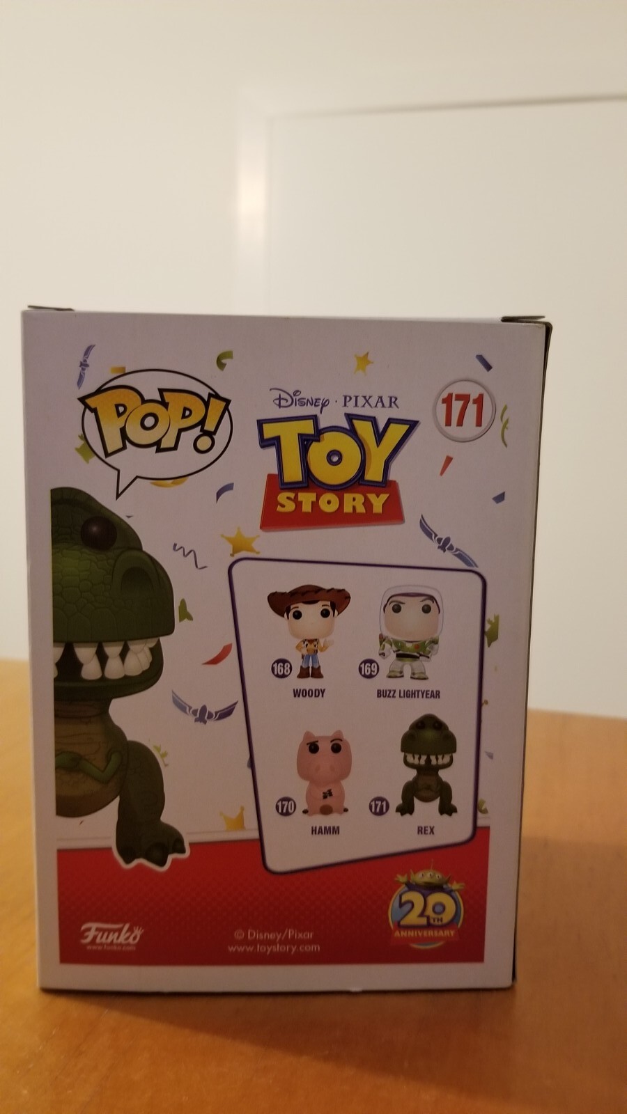 Funko POP! Disney Pixar Toy Story Rex #171 20th Anniversary Vaulted ...