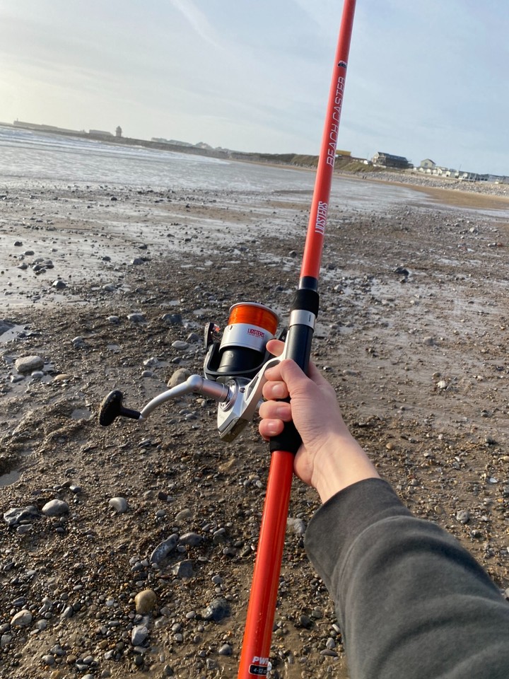 LFS Beachcaster Sea Beach Fishing Rod 12ft 2pc + LFS Atlantic 70 Reel ...