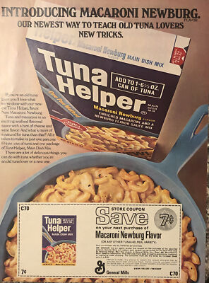 1973 Betty Crocker Tuna Helper Macaroni Newburg VTG 1970s 70s PRINT AD ...