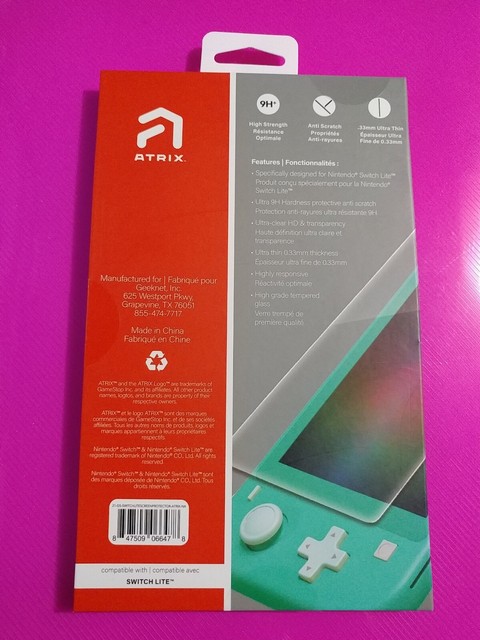 Screen Protector for Nintendo Switch Lite Tempered Glass - Atrix ...