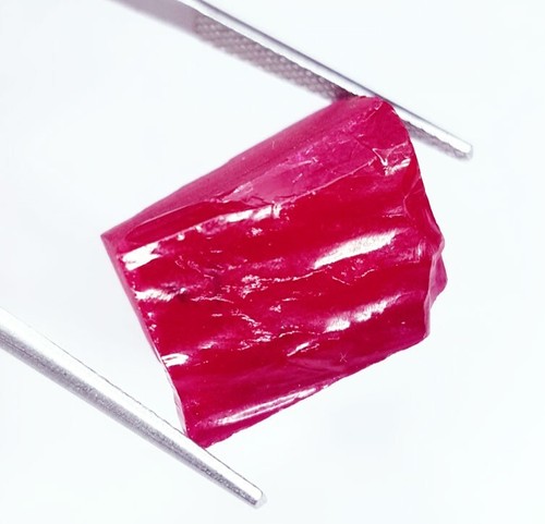 Natural Red Ruby Rough 23.87 Ct Loose Gemstone Certified Translucent ...