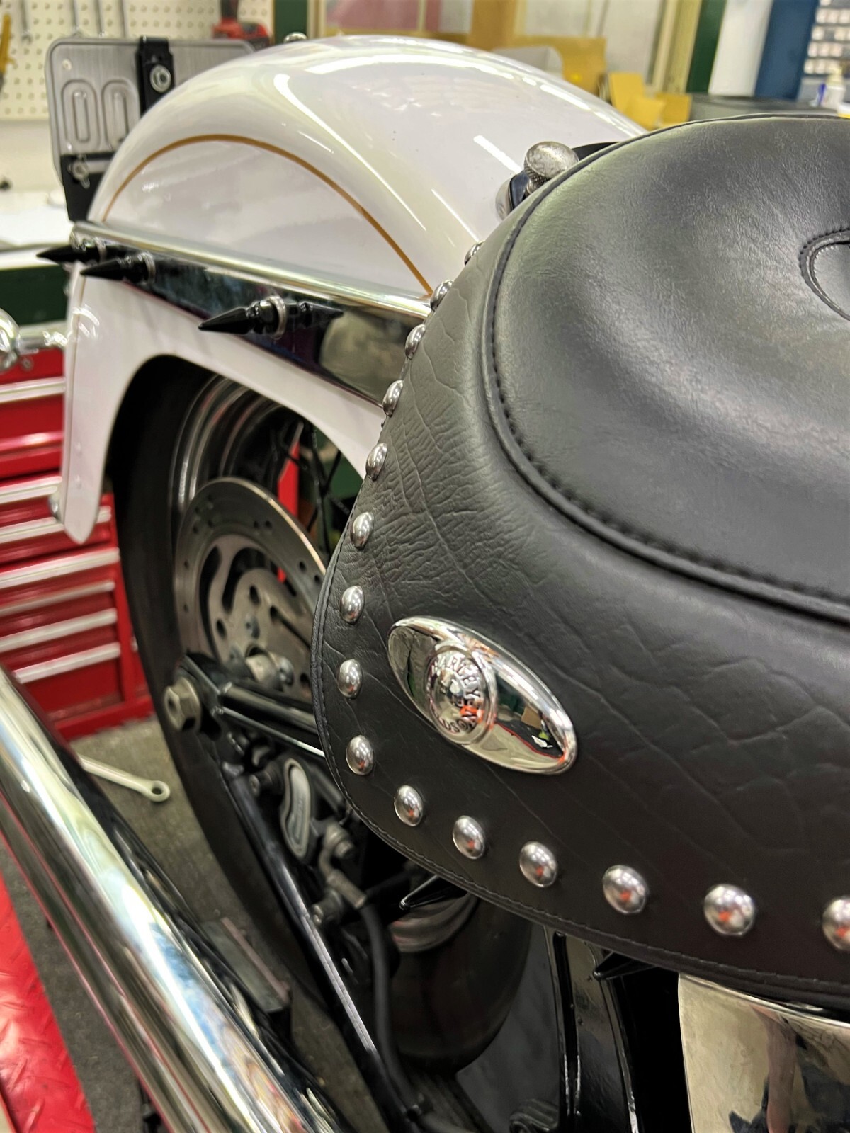 12 Harley Softail BLACK SPIKE chrome Rear Fender Strut Bolt 2018 - Up ...