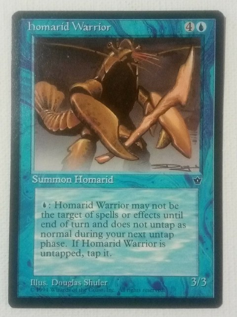 MTG Homarid Warrior Fallen Empires 22c Regular Common for sale online ...