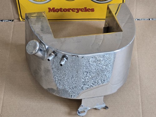 Chrome Oil Tank Santee Harley Shovelhead Ironhead Panhead FXR Evo | eBay