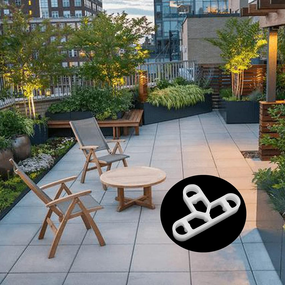 Paving Slab Spacers, 100Pcs Tile Spacers, T-Shape Plastic Hollow Tile ...