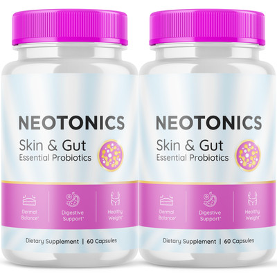 (2 Pack) Neotonics, Neotonics Skin & Gut, Neotonics Probiotics (120 ...