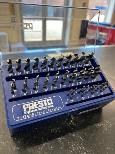 Presto 09902M25 43pce 3.0-13.0mm + Tapping Hi-Nox Drill Set For ...