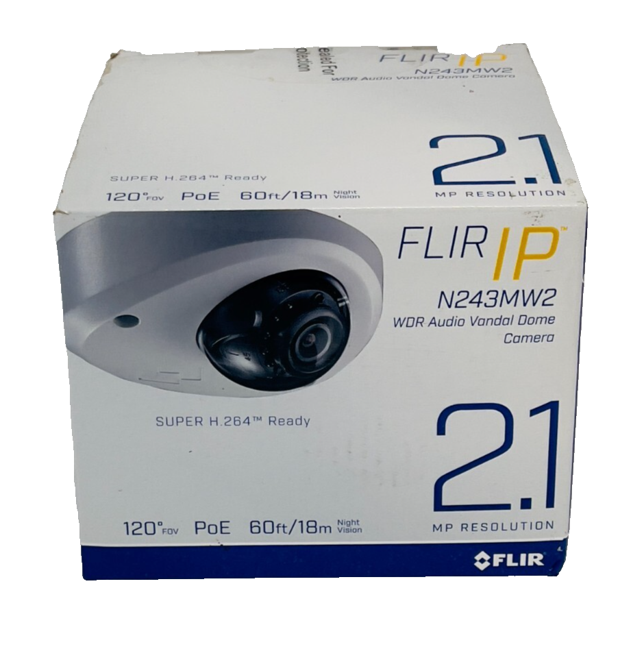 Flir Digimerge N243MW2 1080p 18m IR Range Mini Dome Camera White, NEW ...