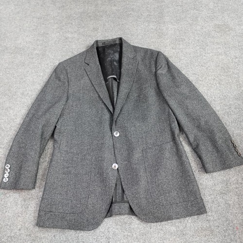 Hugo Boss Sport Coat 38S Gray Patch Pockets Reda Super 110 Wool Solid ...