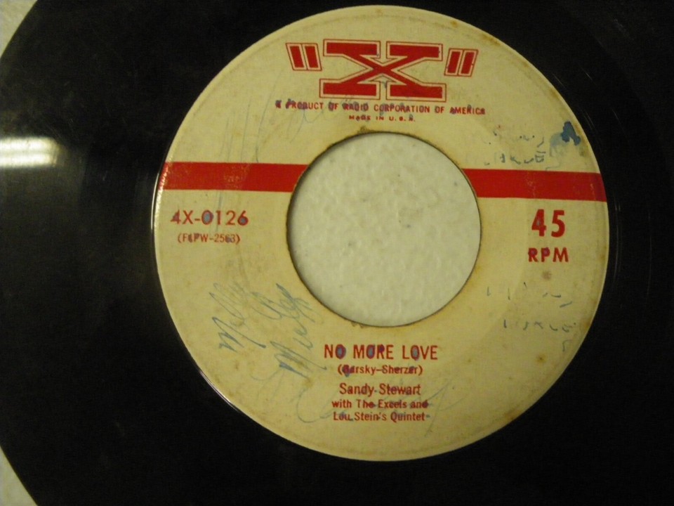 SANDY STEWART Excels teen 45 Johnny Darling No More Love original X ...